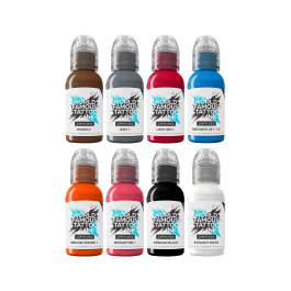 World Famous Limitless Tattoo Ink - Primary Colours Set 2 - 8x 30 ml ...